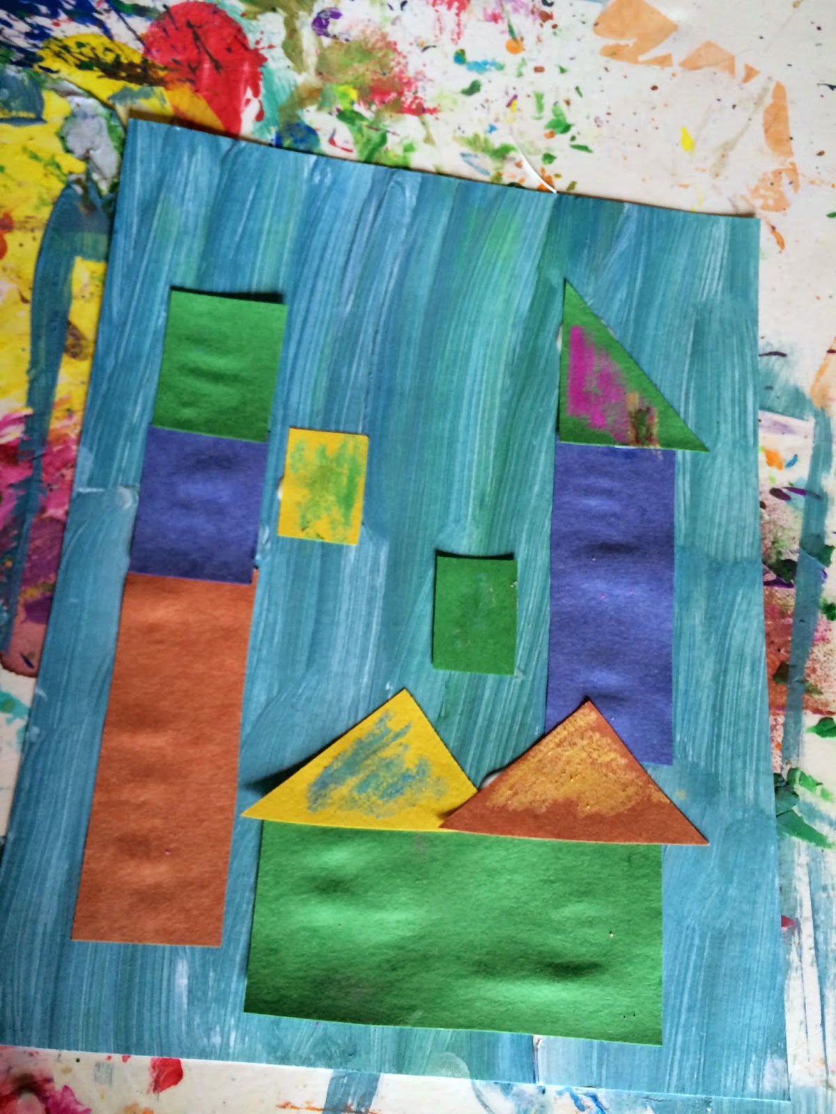 Mini Monets and Mommies: Famous Artist Kids' Art: Paul Klee Paint Collage