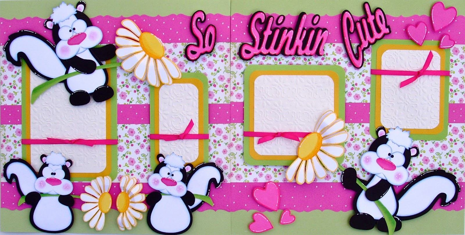 "So Stickin Cute " - Layout
