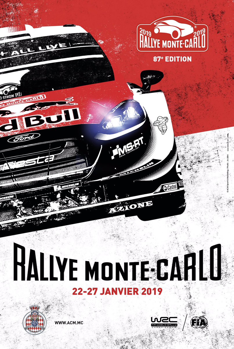 Cartel 87 Rallye Automobile de Monte - Carlo 2019