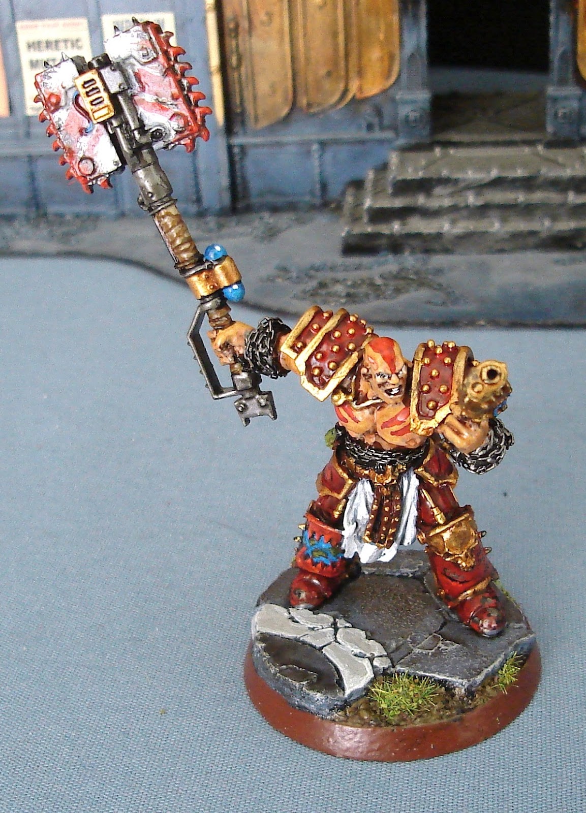 Mordian 7th Regiment: Heresy Era World Eaters - Angron painted