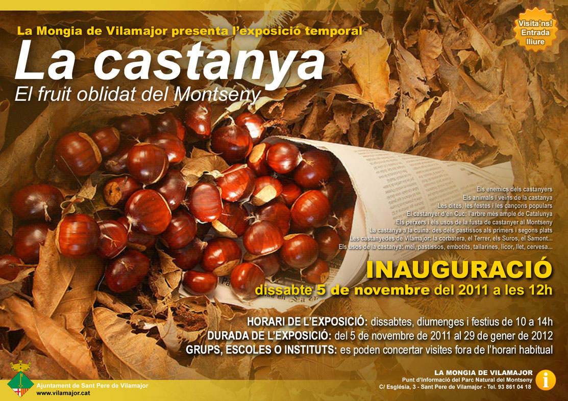 Amics arbres · Arbres amics: Exposició sobre la castanya i el castanyer