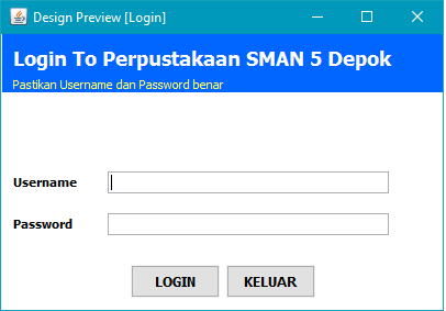 Contoh Program Perpustakaan Dengan JAVA - Dicha Spring Project