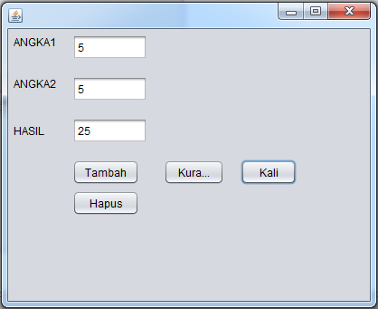 Contoh Program Perkalian Java Netbeans ~ Materi Java Pemula