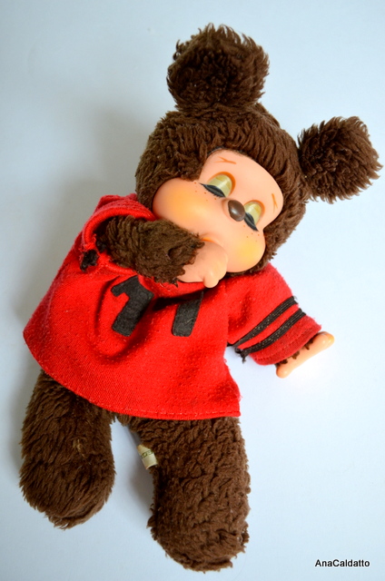 Ana Caldatto : Boneco Pelúcia Macaquinho Monchhichi - 1974