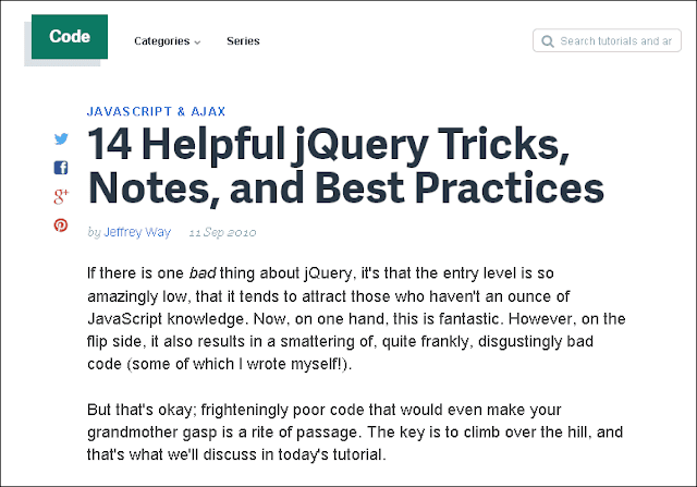 Jquery Coding Standards And Best Practices Learning Jquery