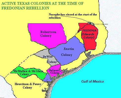 Pioneer Pieces In American History: The Fredonia Revolt