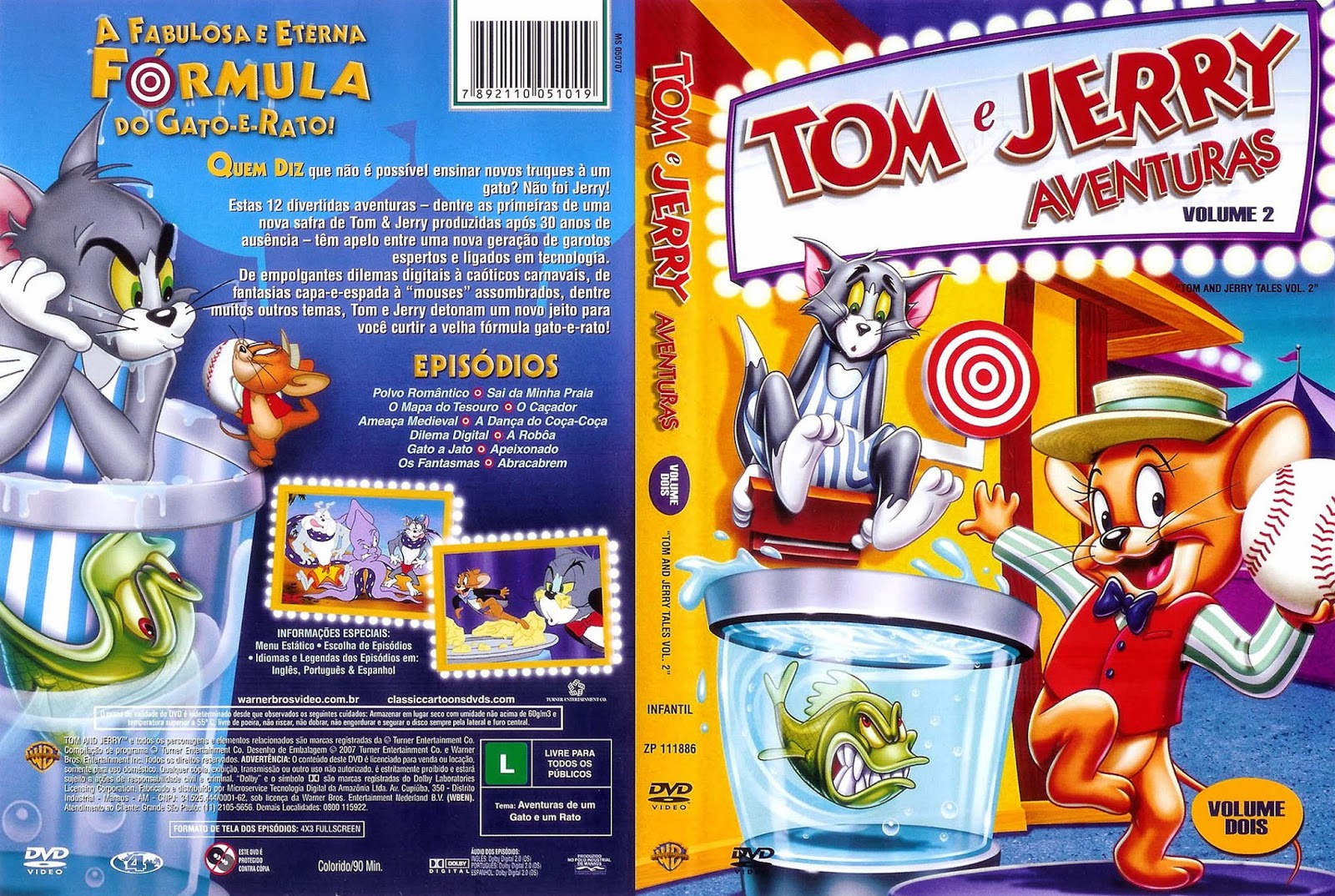 Tom & Jerry; Aventuras Vol. 2:CAPAS BOM DE MAIS
