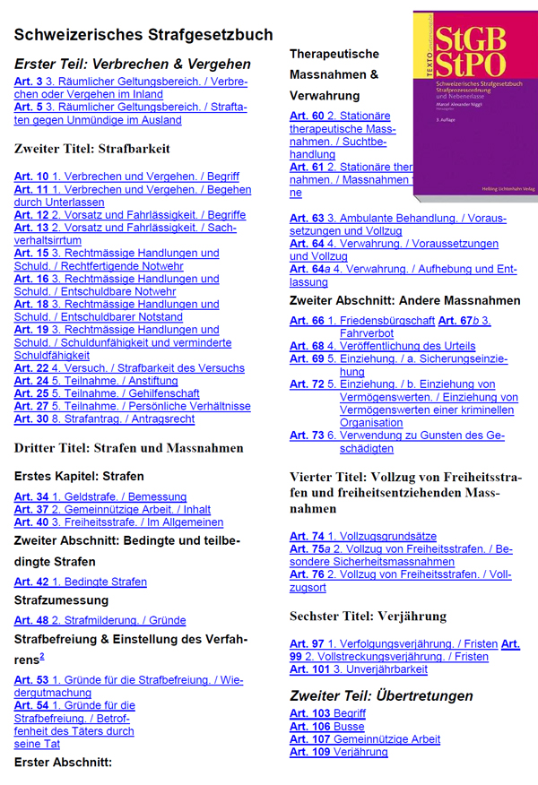 Unterricht & Hausaufgaben 7a H1 2015 - 2016: Gesetz und Strafe