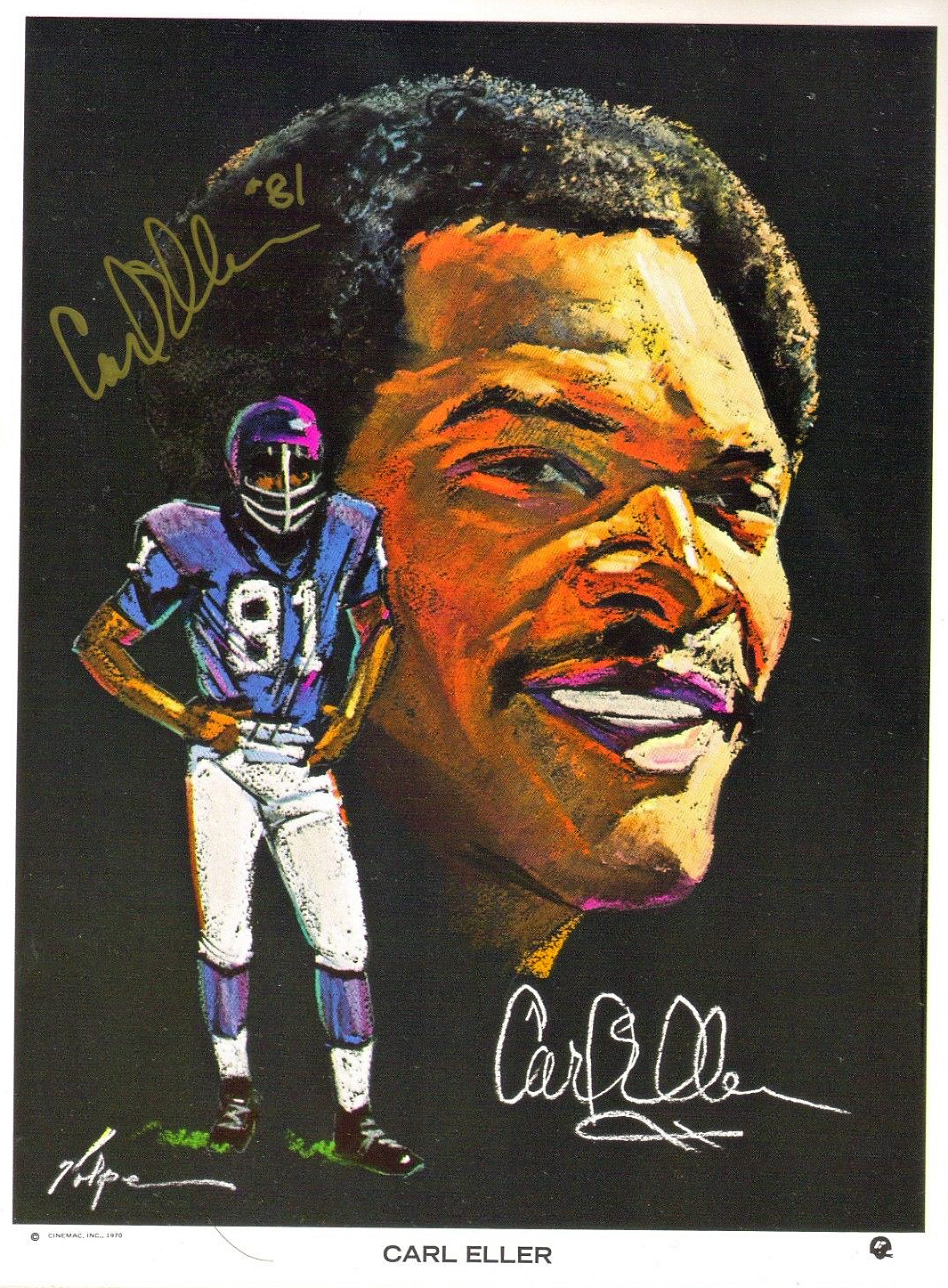 Pro Football Journal Presents: NFL Art: Carl Eller, Minnesota Vikings