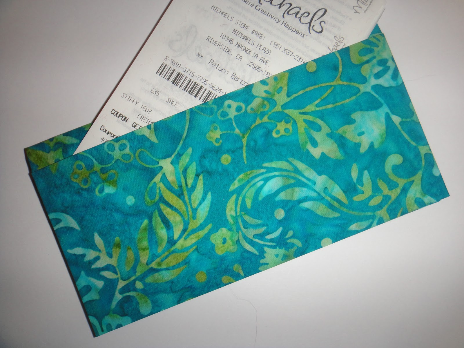 Quilted Blessings: Fabric Folded Origami Checkbook cover & Credit/Gift ...