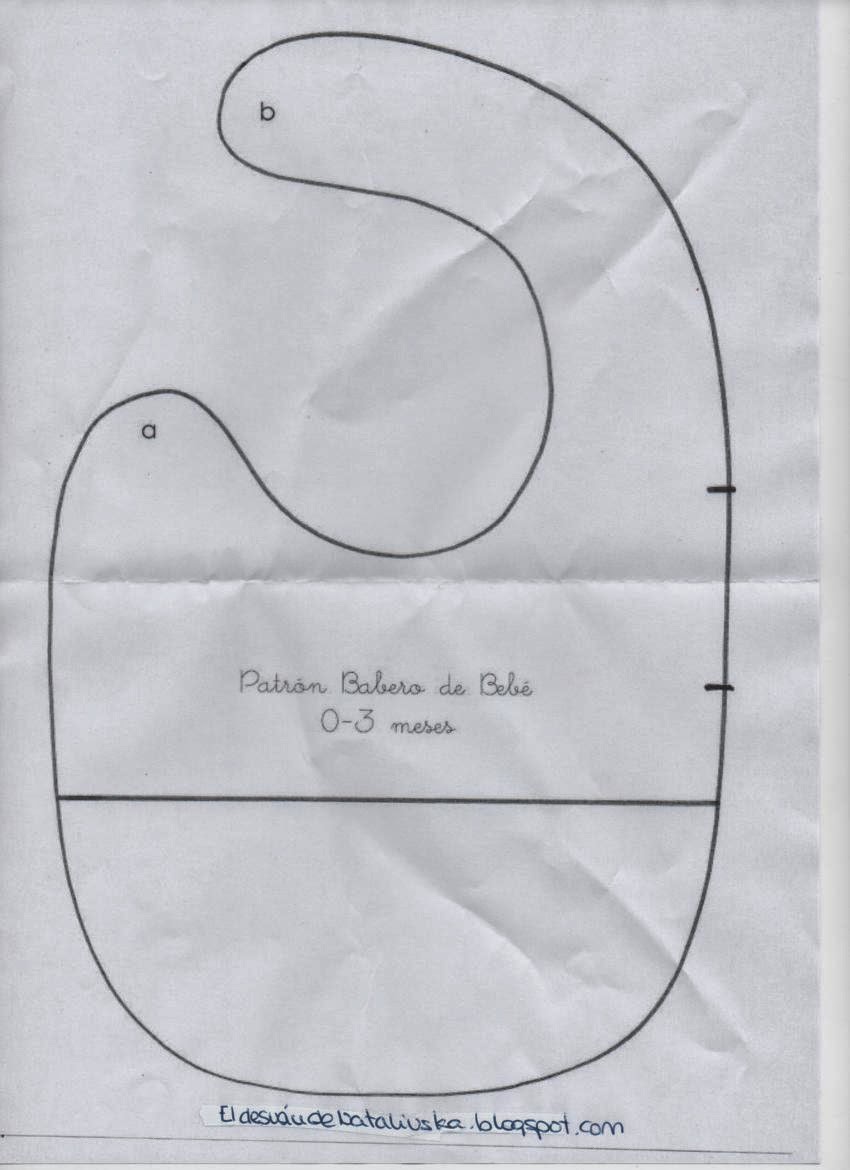 LO que HAGO en mi CASA: PATRONES DE BABEROS DIRECTAMENTE PARA IMPRIMIR (TELA Y PATCHWORK)
