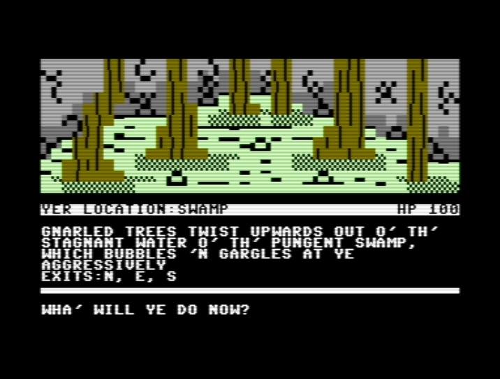 Indie Retro News: Upcoming text based C64 adventure features Pirate text!