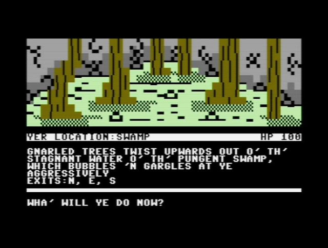 Indie Retro News: Upcoming text based C64 adventure features Pirate text!