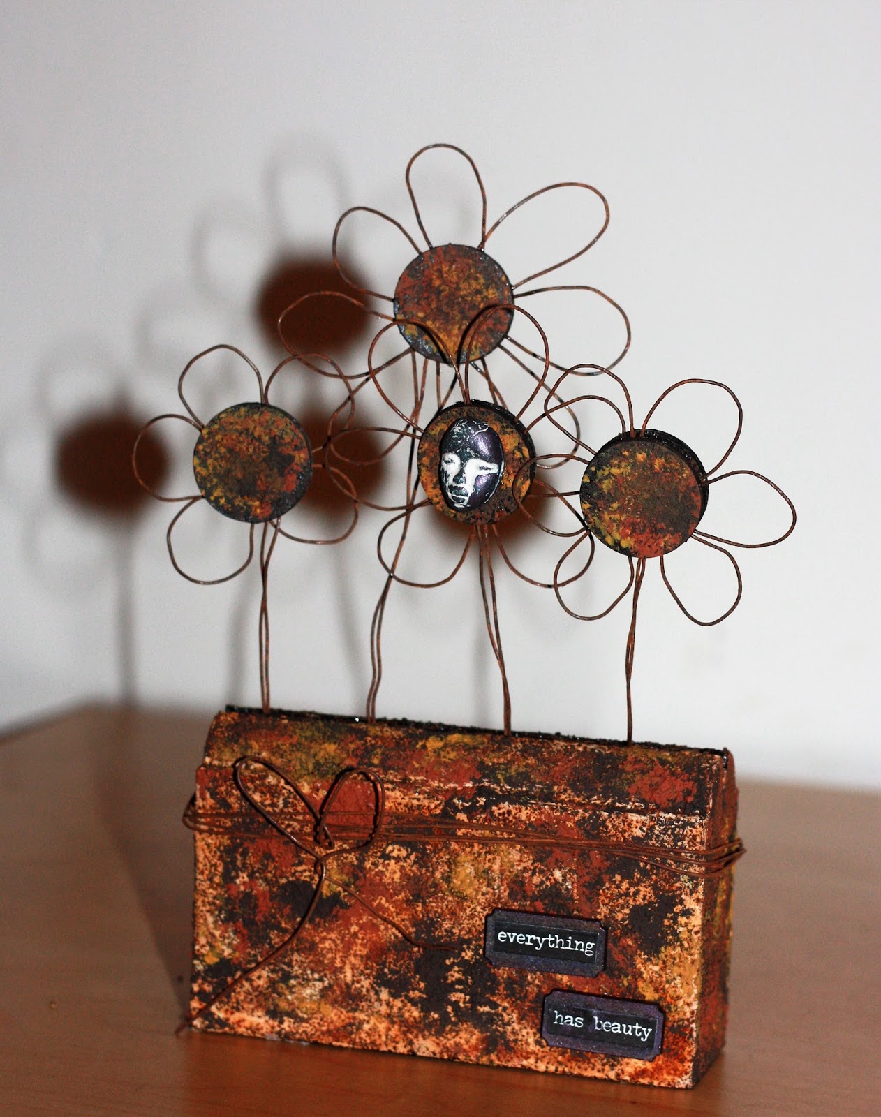 Calico Craft Parts: Rusty Flower Art by Lesley