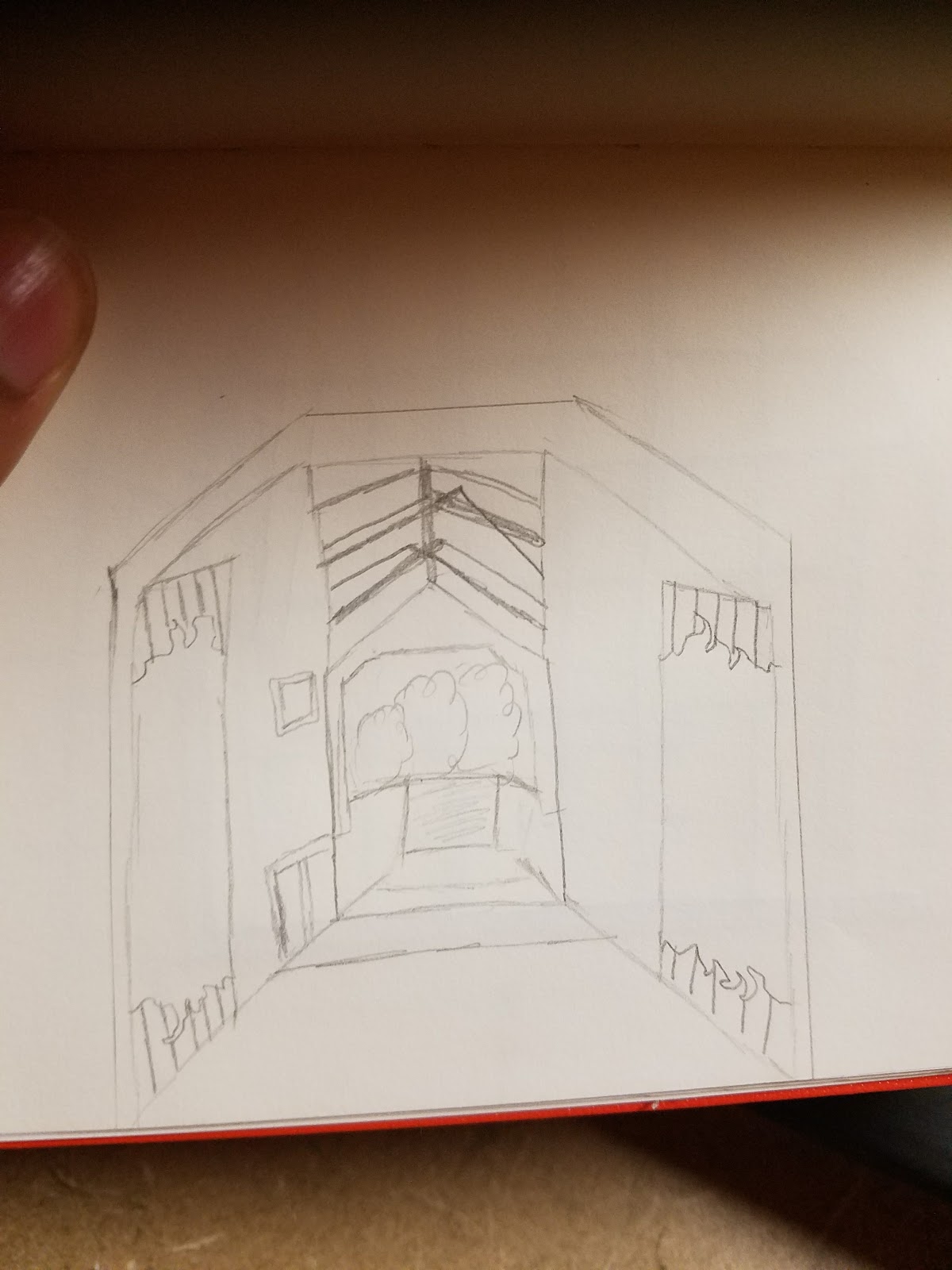 Charles Moore House - Austin, TX: Plan and Section, Sketch