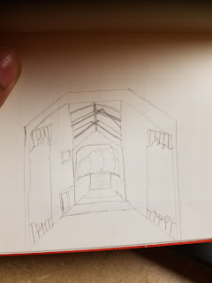 Charles Moore House - Austin, TX: Plan and Section, Sketch