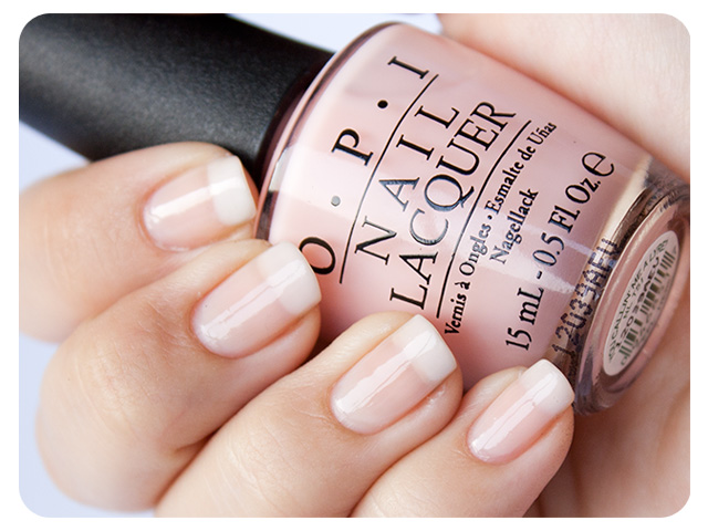 This Girl's Nails: Soft french with OPI NYC
