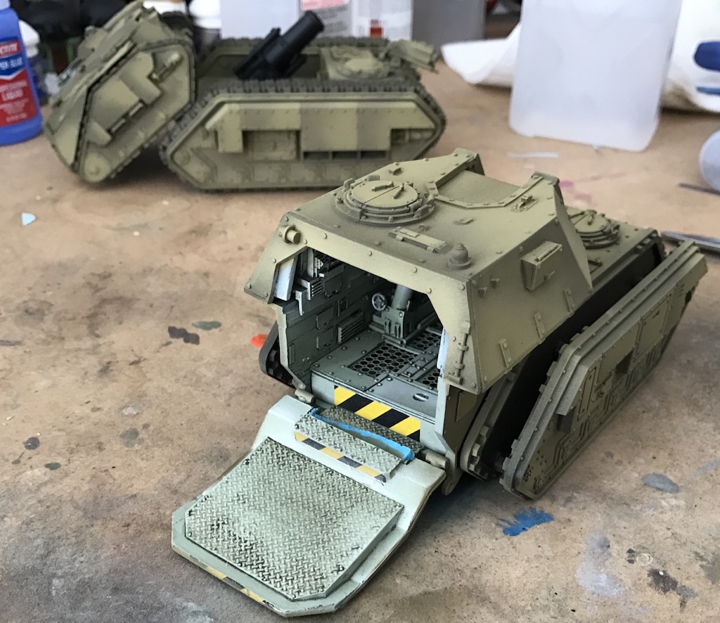 40k Hobby Blog: Trio of Death Korps of Krieg Vehicles WIP
