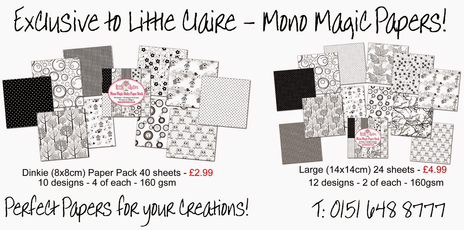 Little Claire's Designs: Now available and exclusive to Little Claire...
