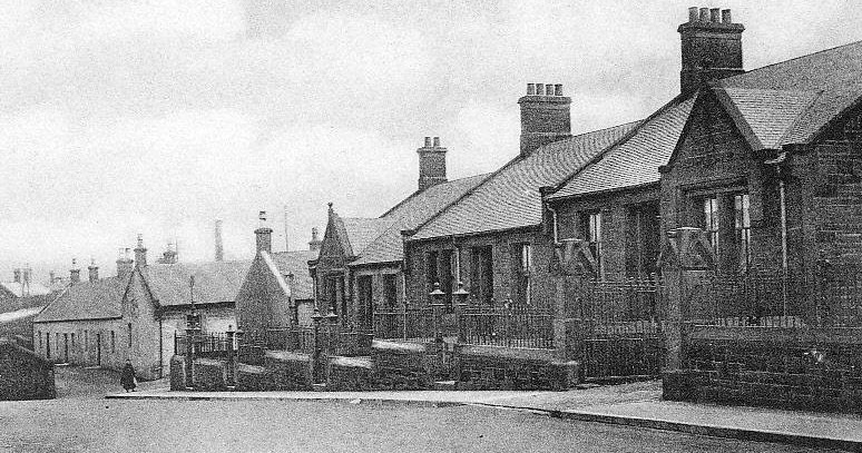 Tour Scotland: Old Photograph Iron Workers Cottages Muirkirk Scotland