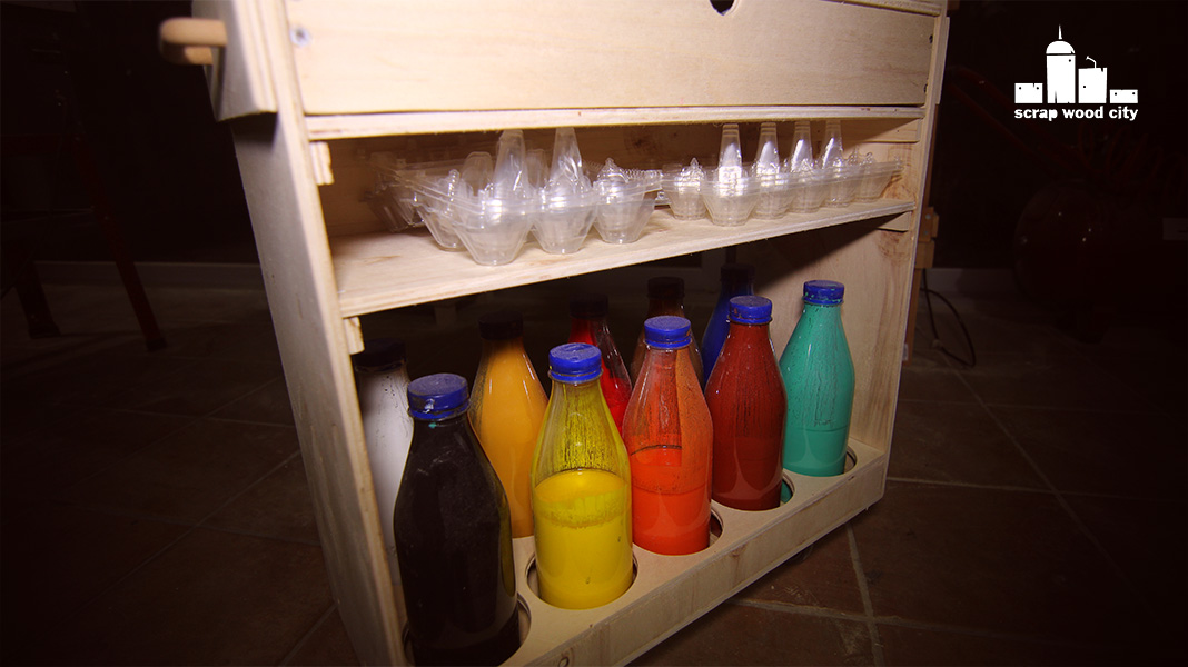 scrap wood city: How to make a DIY painter's rolling cart