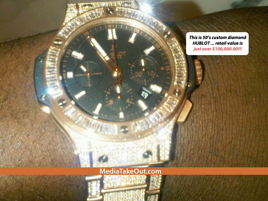 mangalard.blogspot.com: 50 Cent, hechando vaina con relojito de 100 mil ...