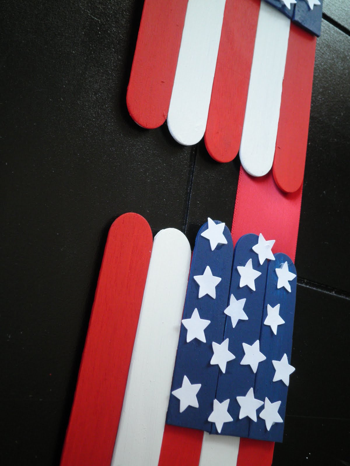 {blast from the past} popsicle stick flags ~ tutorial