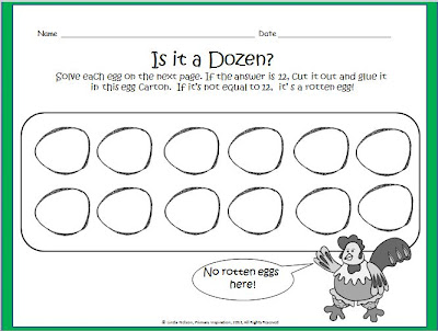 Classroom Freebies: 12/12 on December 12th ... Adding Up a Dozen!