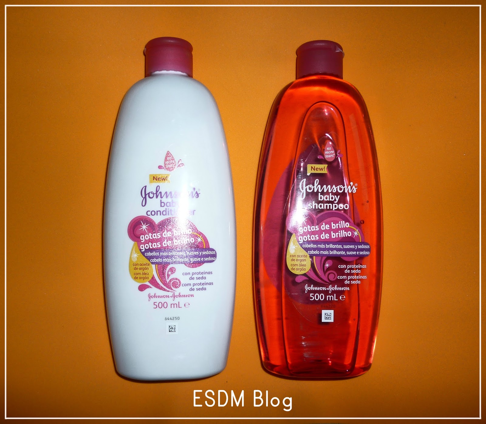 Review de Jhonson´s Baby champú y acondicionador gotas de brillo.