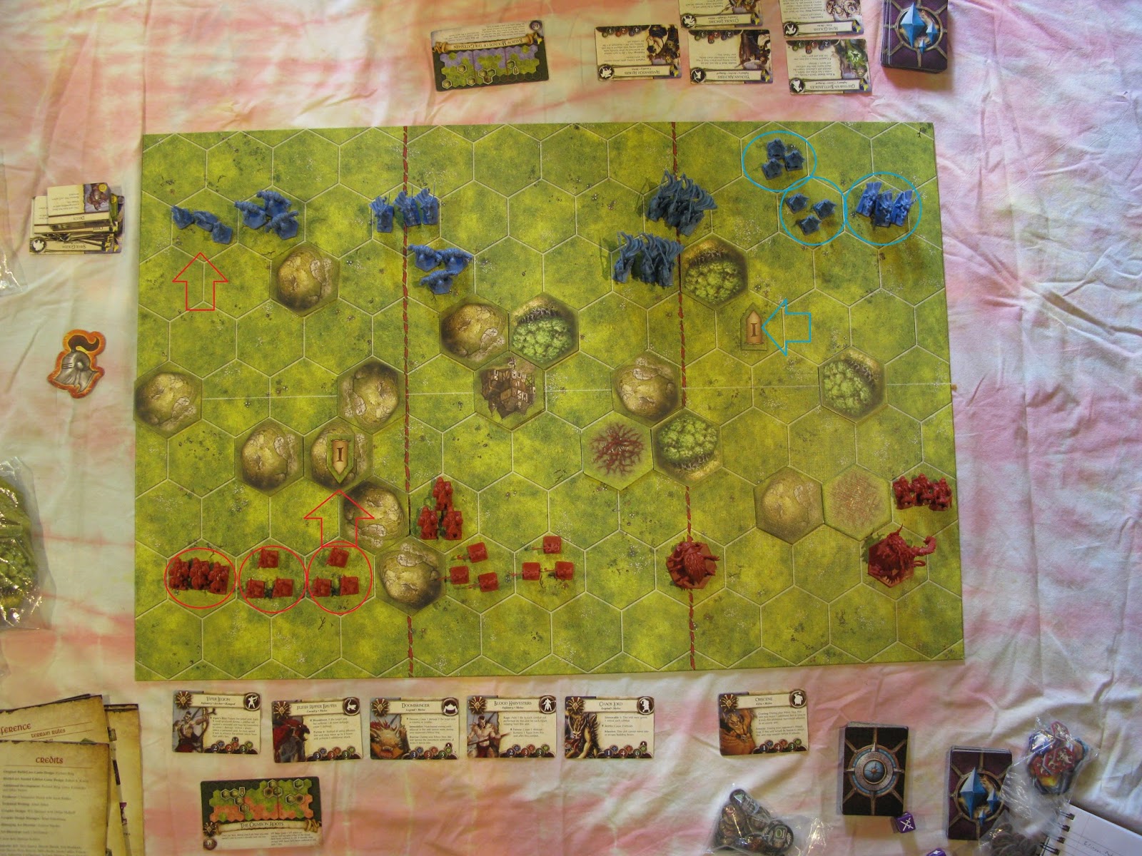 OzKriegspiel: Battlelore - The battle of the Crimson Roots