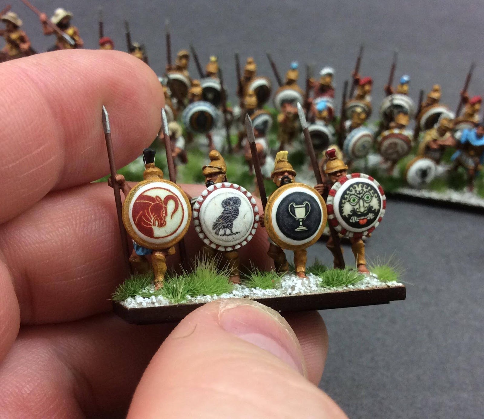 Napoleonics in Miniature: Athenian DBA Xyston 18mm