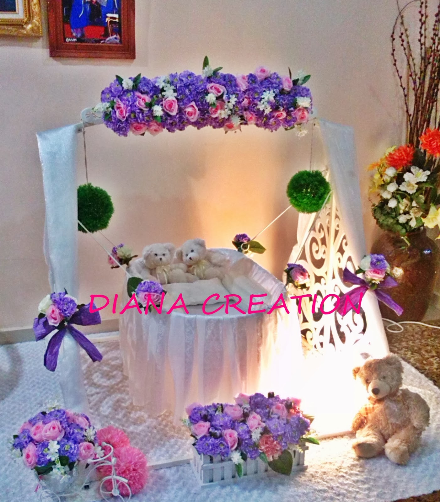 Pakej Buaian Berendoi Purple