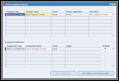 Oracle Applications: Oracle Fixed Assets Mass Additions Create Process