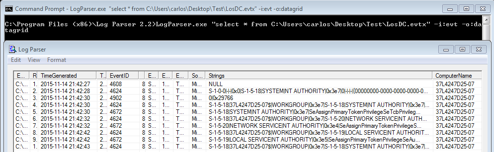 Mash That Key Crafting Queries And Extracting Data From Event Logs Using Microsoft Log Parser