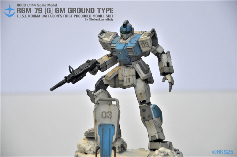 Custom Build: HGUC 1/144 RGM-79 [G] GM Ground Type + Custom Snow ...