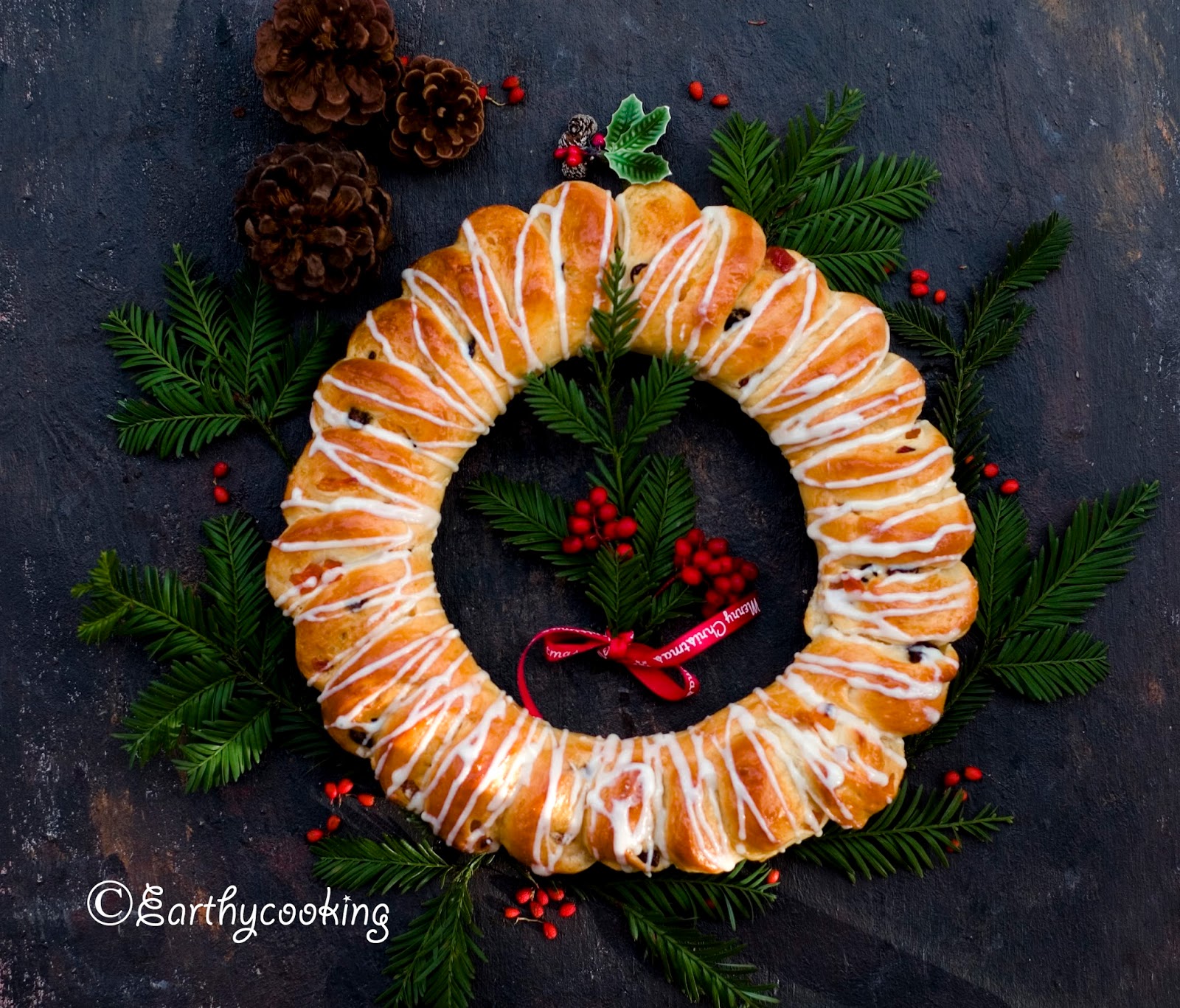 Earthycooking : Christmas Fruit Bread Wreath