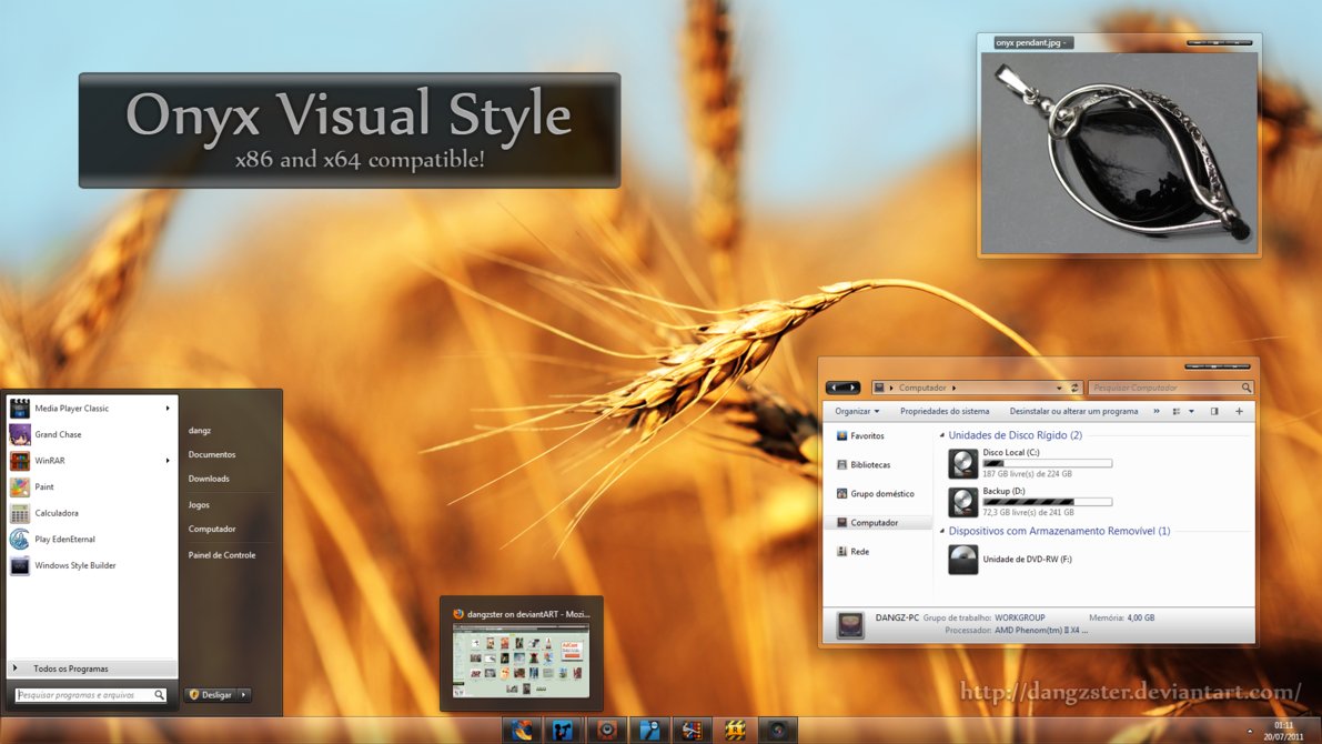Onyx Theme For Window 7 | Get7Themes