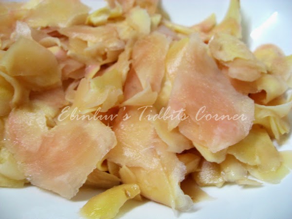 Elinluv's Tidbits Corner: Pickled Ginger In Natural Pink