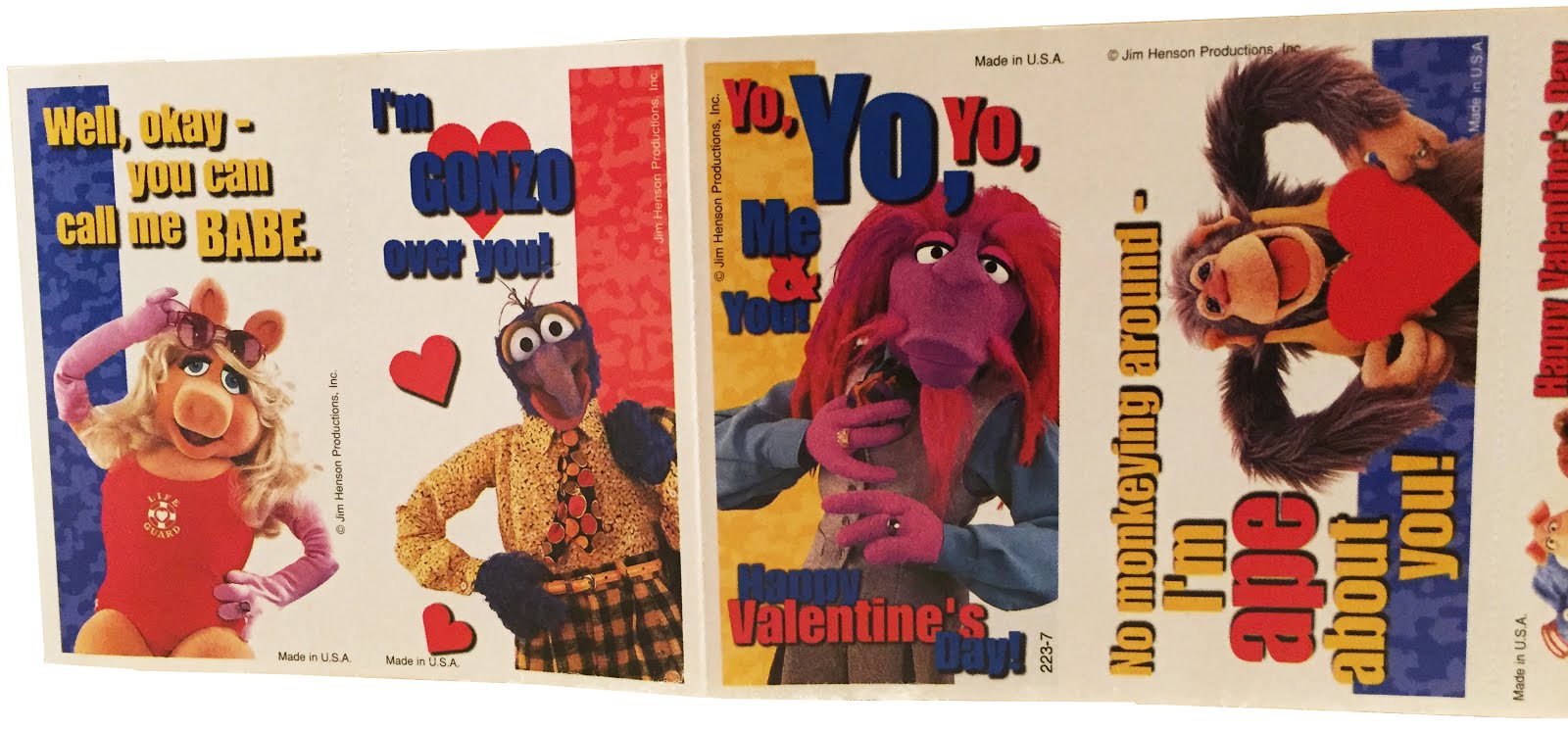 Muppet Stuff: Throwback Thursday: Muppets Tonight Valentine's Cards!