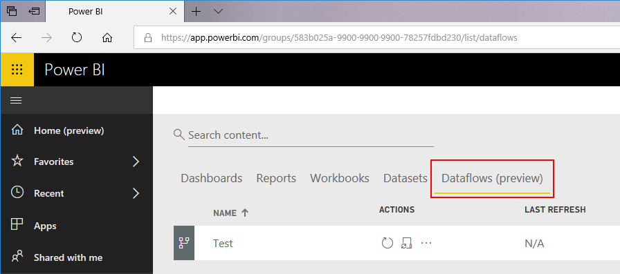 Microsoft BI Tools: Power BI - Introducing dataflows
