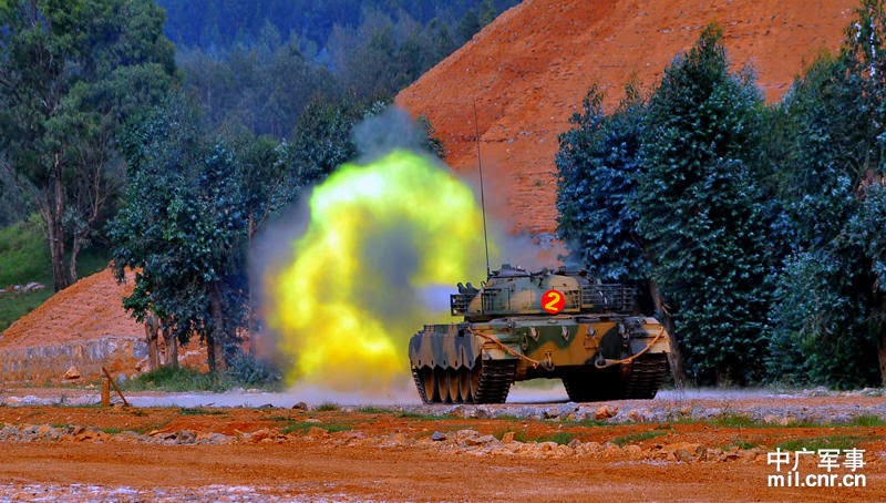 Asian Defence News: Chinese PLA Type 59D Tank with desert camouflage