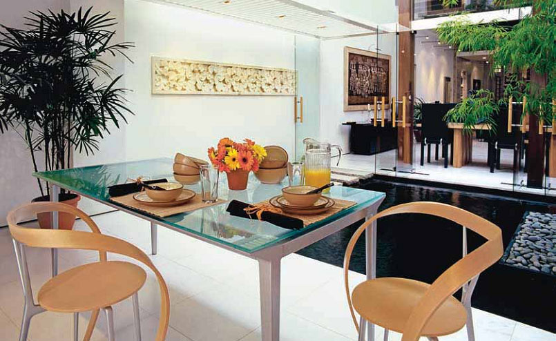 Tropical Tables, Casual Dining - Tropical Architecture
