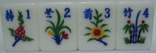 Singapore Sparrows: Rules of Singapore Style Mahjong: Bonus Tiles