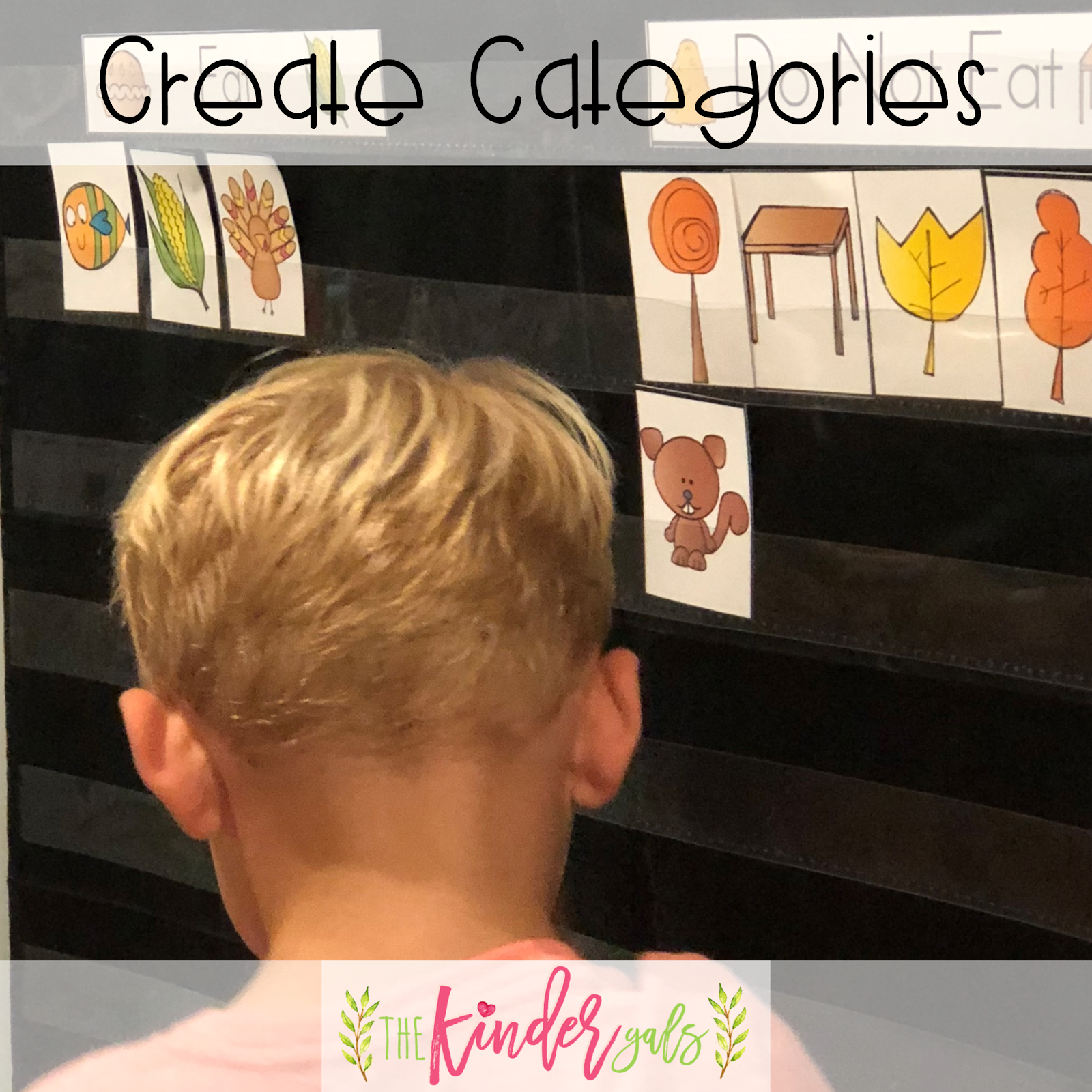 KinderGals: 6 Ways to Use the Pocket Chart in the Fall