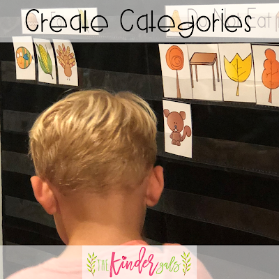 KinderGals: 6 Ways to Use the Pocket Chart in the Fall