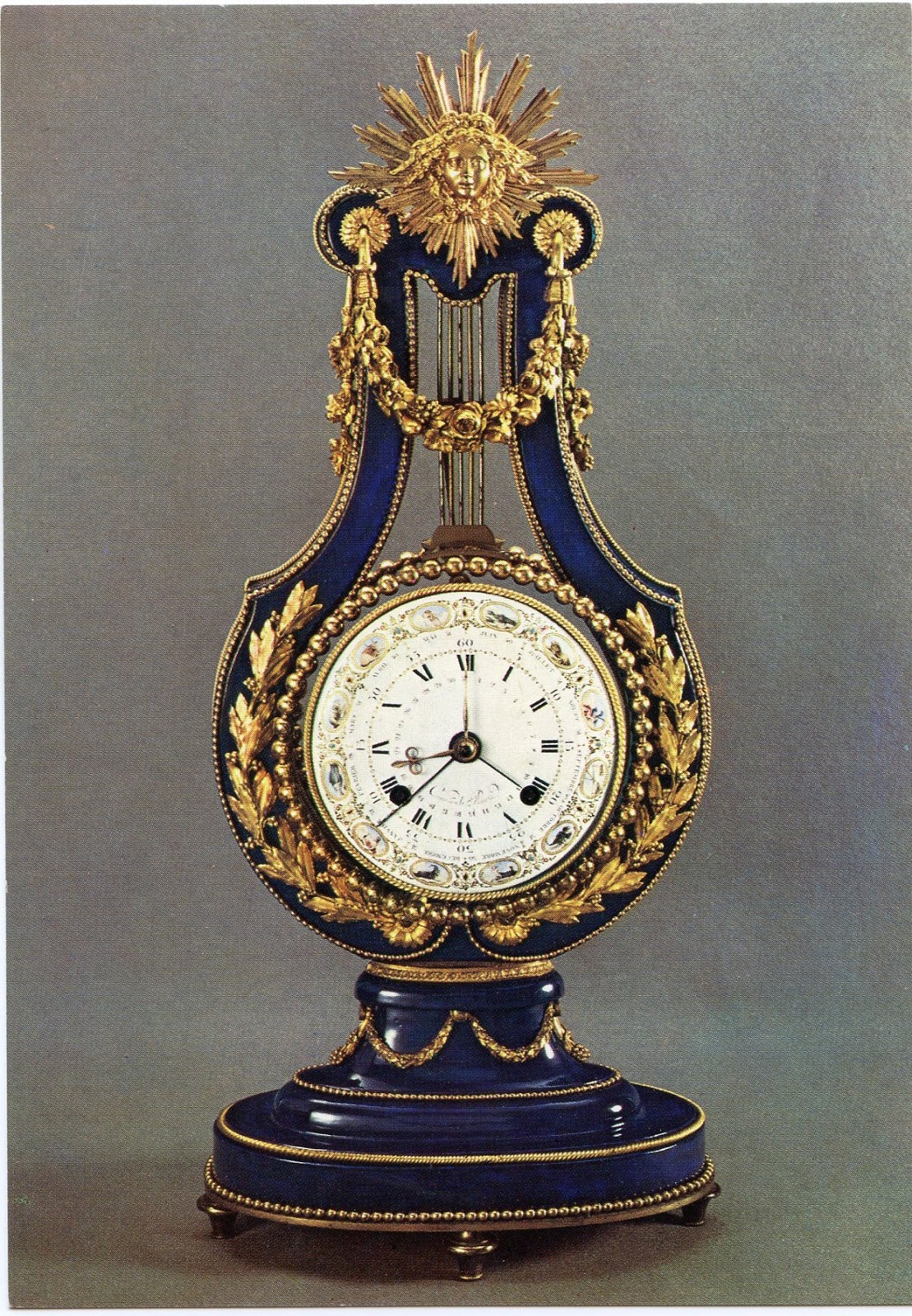 Estação Cronográfica: Cartofilia horológica - Relógio de pêndulo, época ...