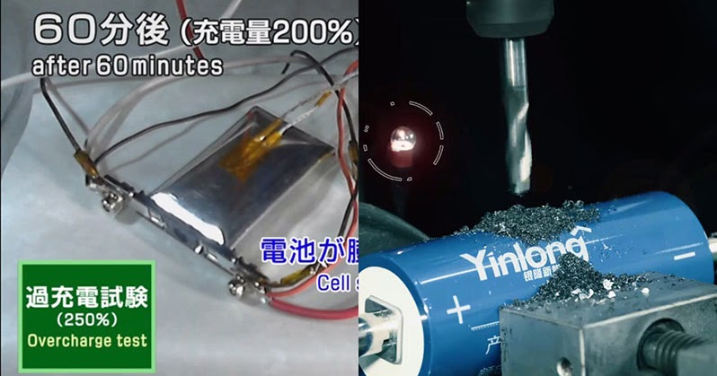 Official safety tests of Toshiba and Yinlong Lithium Titanate (LTO ...
