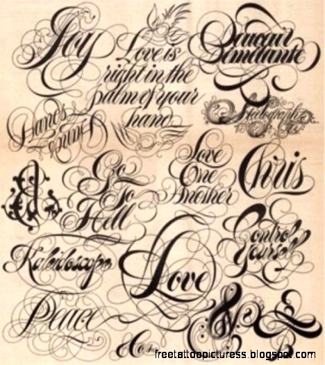Tattoo Design Gallery 360: Tatoo Lettering