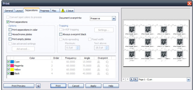 Setting Print Separations - Nirwana Sitoeking