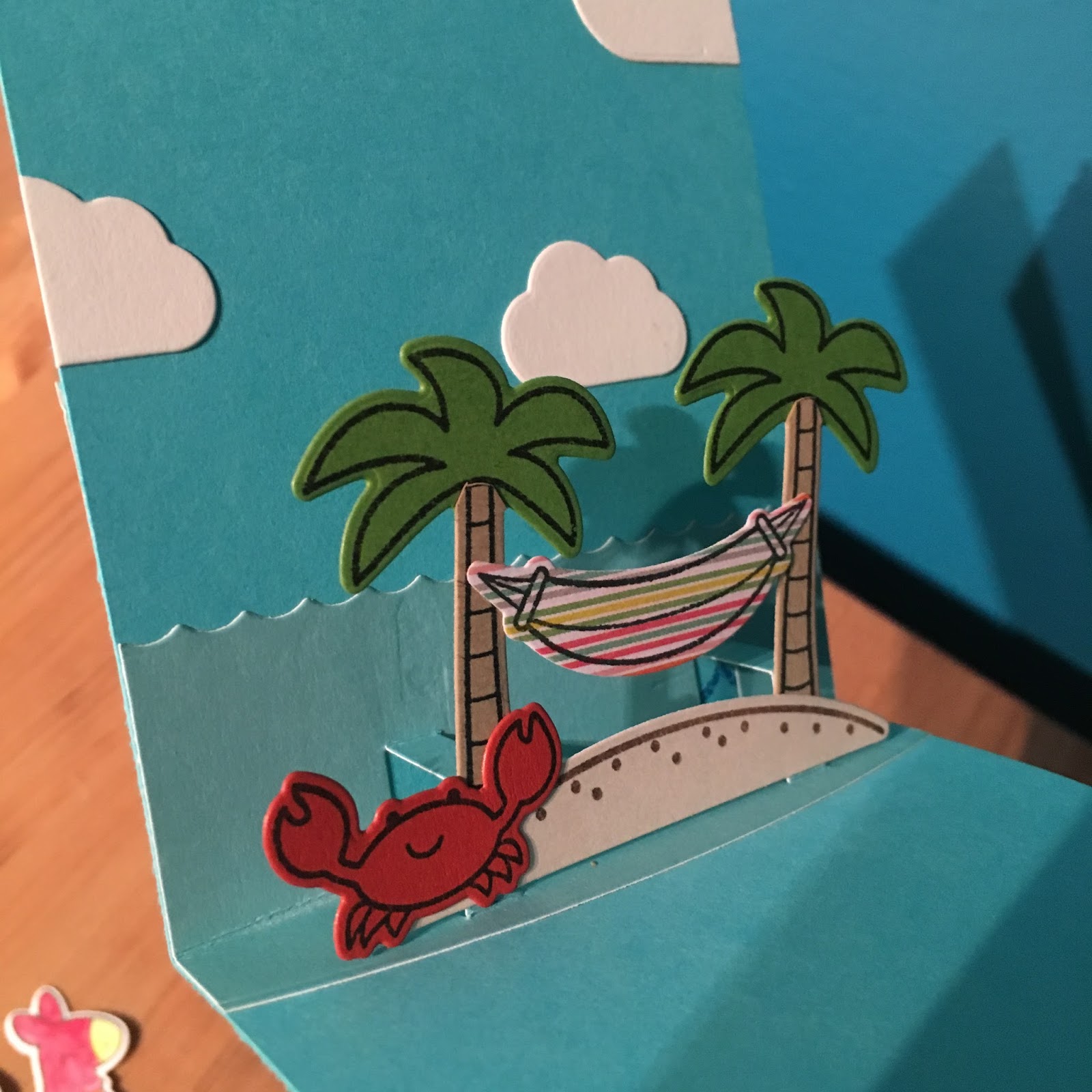 Daily Creativity: Paper-Pieced Pop-Up Beach-Themed Cards
